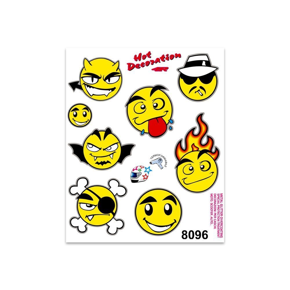Adesivi Stickers Medi Emoji 13,5 x 16 cm - Quattroerre